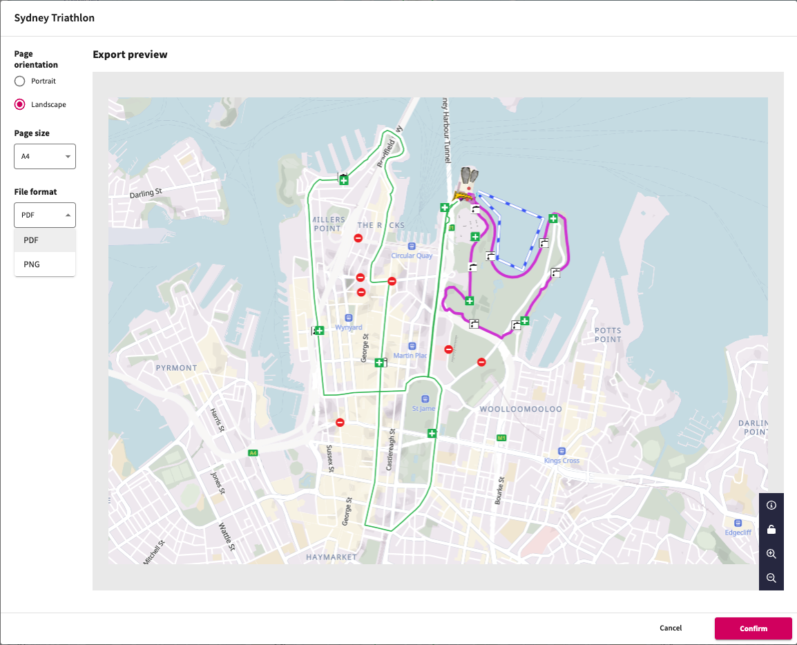 Exporting your Iventis Map